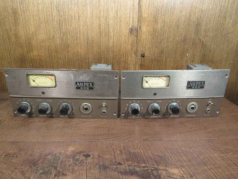 (PAIR) of Restored Ampex 600 Tube Preamps (601, 602) | Reverb