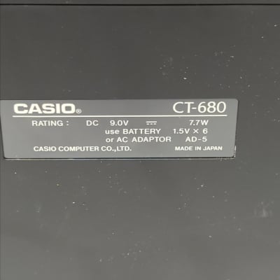 Casio CT-680 Digital Reverb 61 key Tone Bank Keyboard Vintage | Reverb