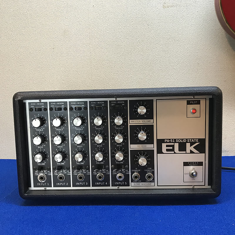1978 Elk PA-51 mixing amp with built in spring reverb. Set it | Reverb