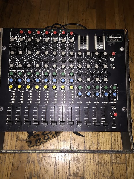 Studiomaster 8 into 4 70's black | Reverb