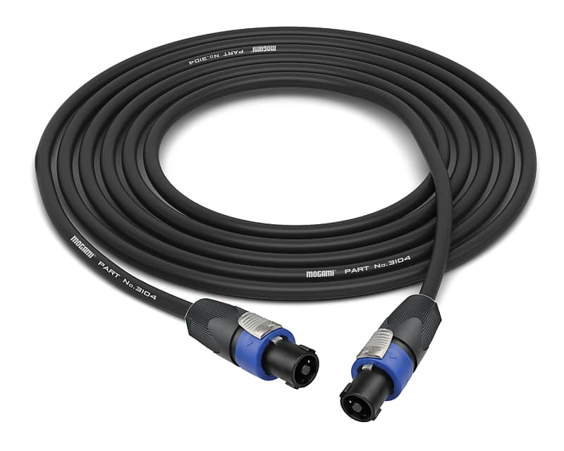4-Pole Speakon Speaker Cable | Mogami 3104 12 AWG & Neutrik | Reverb