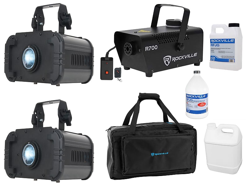 (2) American DJ IKON IR 80 Watt High Output GOBO Projectors | Reverb