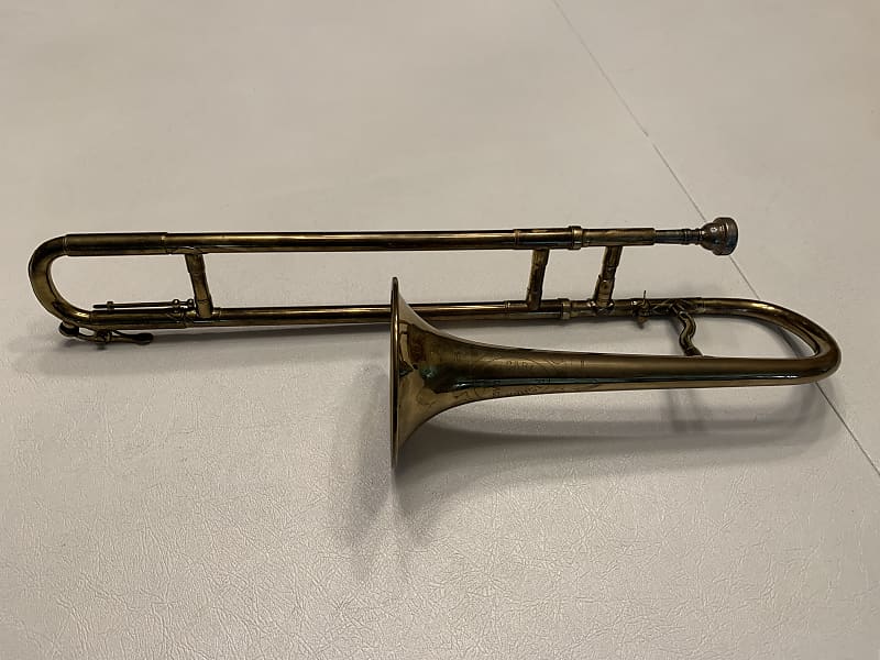 Carl Fisher Slide Cornet or Soprano Trombone Early 1900’s - | Reverb