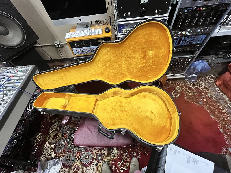 Victoria Coronado 335 hollow body Case yellow lined 1960s | Reverb