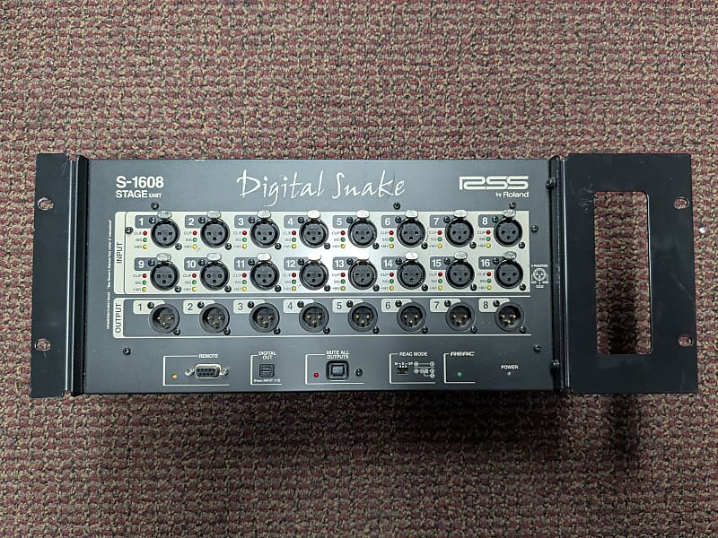 Roland S-1608 16 x 8 Stage Unit w/ Rackmount Kit | Reverb
