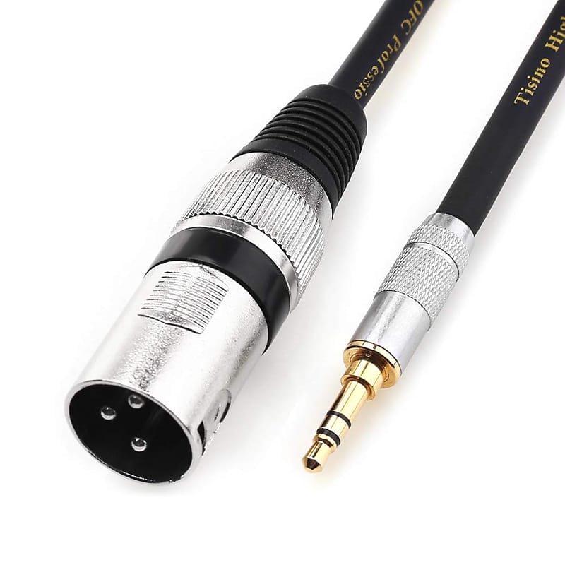 3.5Mm To Xlr Cable Unbalanced Mini Jack 1/8 Inch To Xlr Male | Reverb