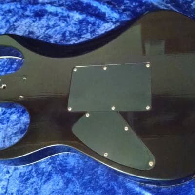 90s Ibanez Ruby Flamed Maple 22 Fret RG HSH Square Heel Body | Reverb