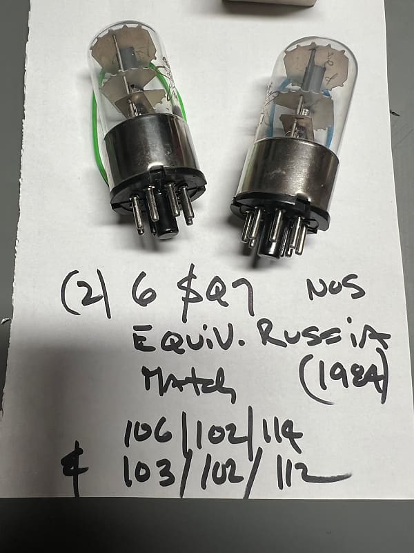 6SQ7 equiv russia match pair | Reverb