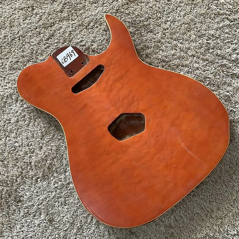 Telecaster Tele Style Okoume Wood Quilted Maple Top Guitar | Reverb