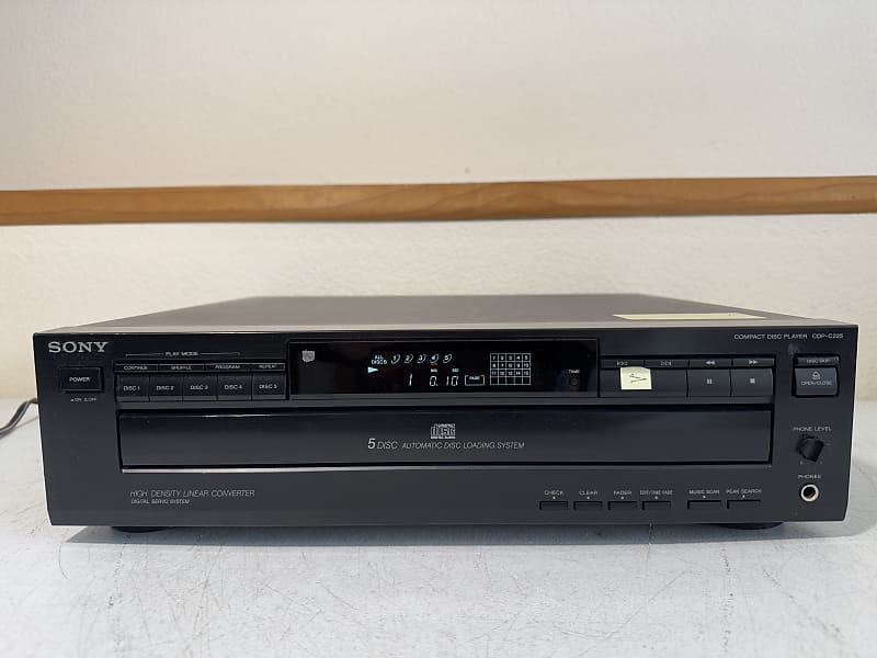 Sony CDP-C225 CD Changer 5 Compact Disc Player HiFi Stereo | Reverb