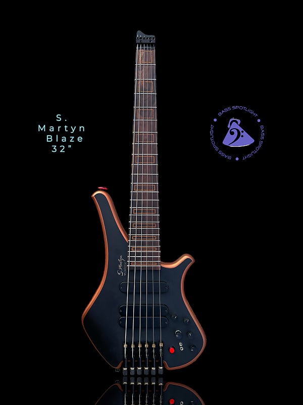S. Martyn Blaze 6 String Headless 2020 - Matte Copper and | Reverb