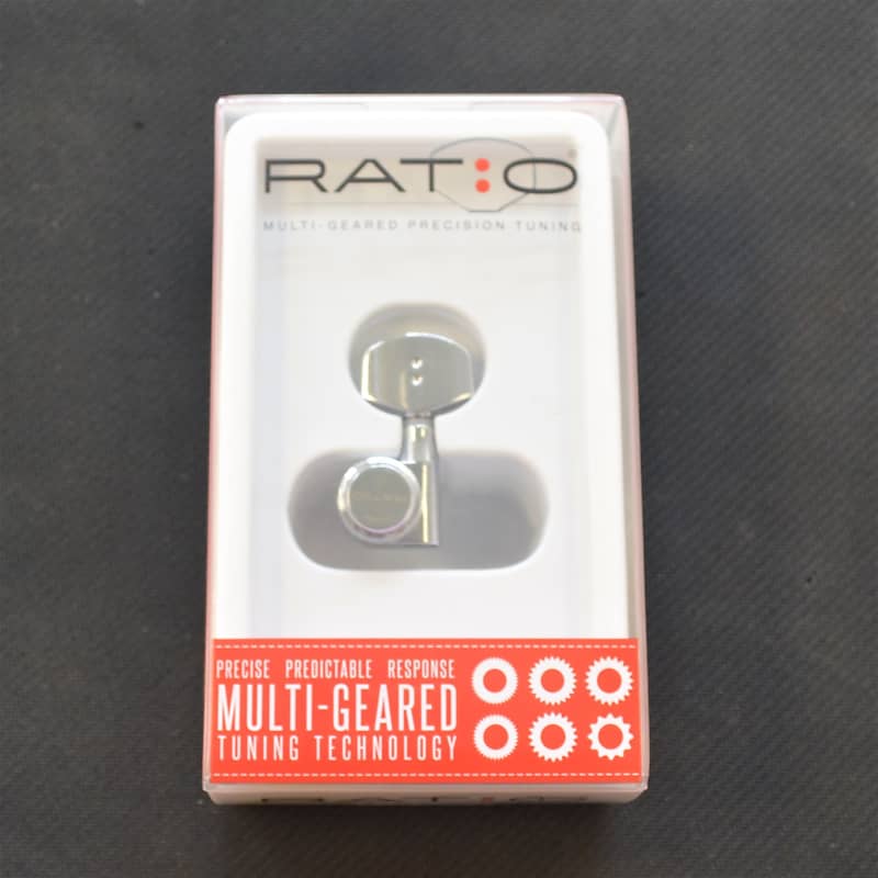 Graph Tech Ratio Electric Locking Tuners 6 In-Line Chrome | Reverb