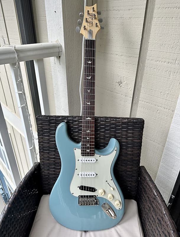PRS SE Silver Sky 2022 - Stone Blue with Upgrades | Reverb