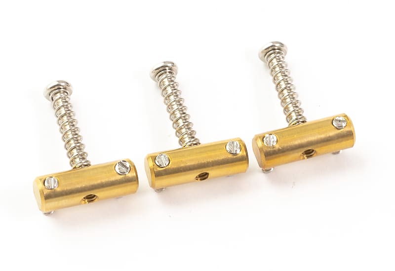 Brass Compensated/Angled Tele Telecaster Bridge Saddles | Reverb