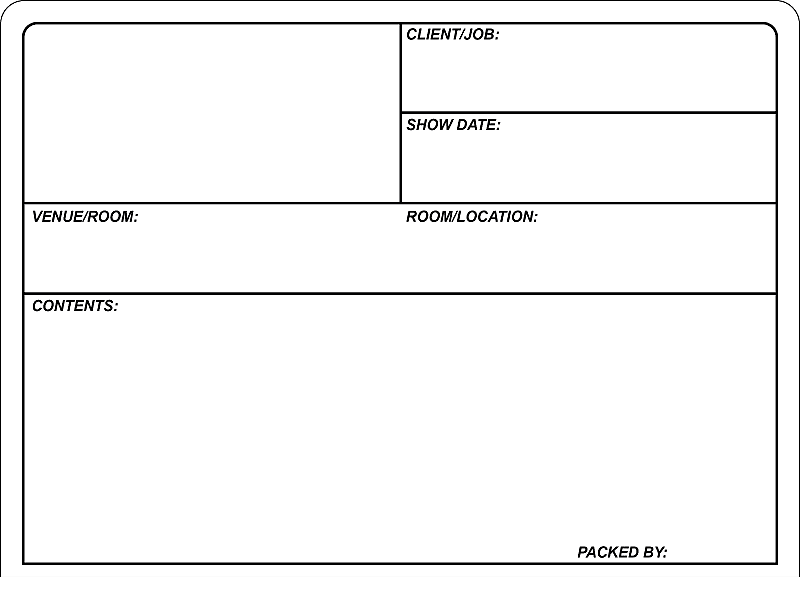 Touring Case Label | Reverb