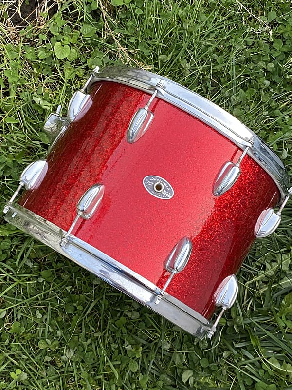 Slingerland 10x14” Rack Tom 1970s Red Sparkle | Reverb Australia