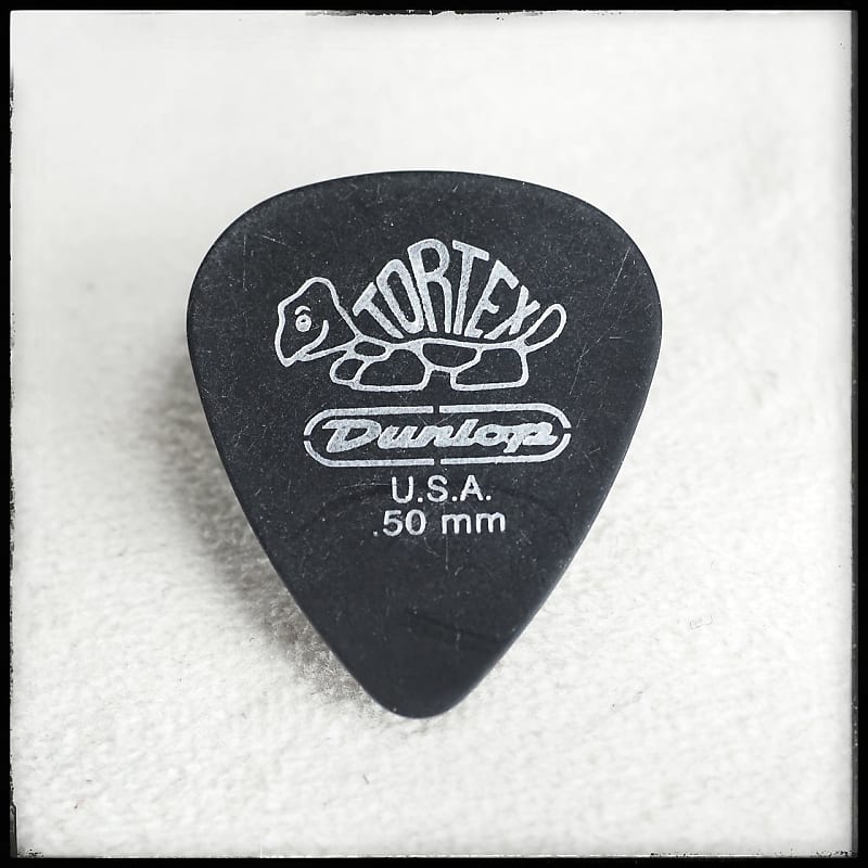 Jim Dunlop TORTEX® PITCH BLACK STANDARD PICK .50MM (12 Pack) | Reverb