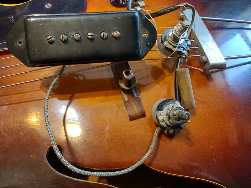 Gibson P90 with full wiring harness 1953 - Black | Reverb
