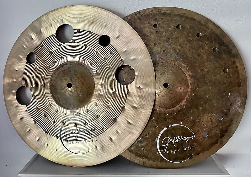 16.5" GM Designs Clap Hats Cymbal Pair - Blurs the lines of | Reverb