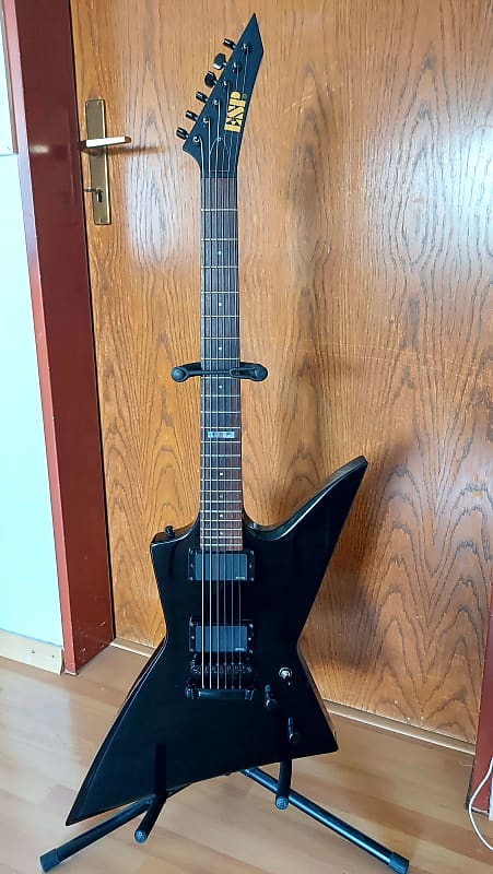 ESP EX Explorer Black Made in Japan EMG | Reverb