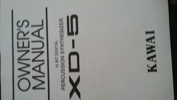 Kawai XD-5 Manual 80s | Reverb