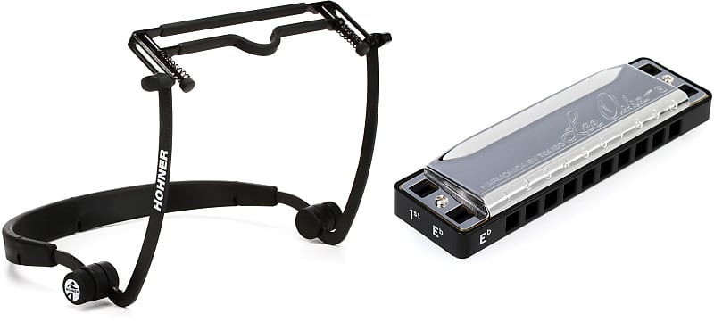 Hohner FlexRack Harmonica Holder Bundle with Lee Oskar Major | Reverb
