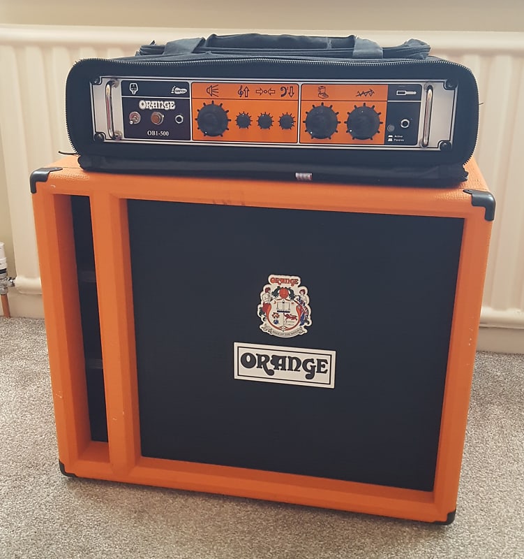 Orange OB1-500 Amp and OBC210 bass cab - With covers / cables | Reverb
