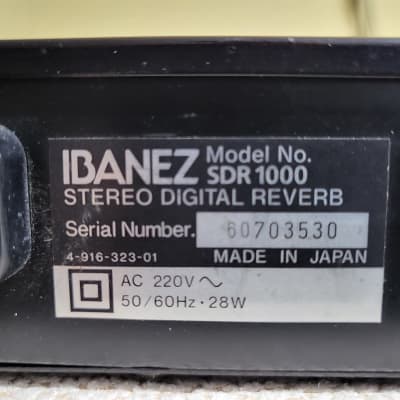 Stereo Digital Reverb Ibanez SDR 1000 | Reverb