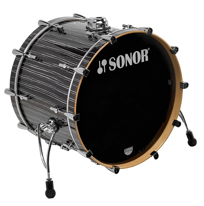 Sonor Prolite Series 22x17 Bass Drum WM--Ebony White Stripe | Reverb