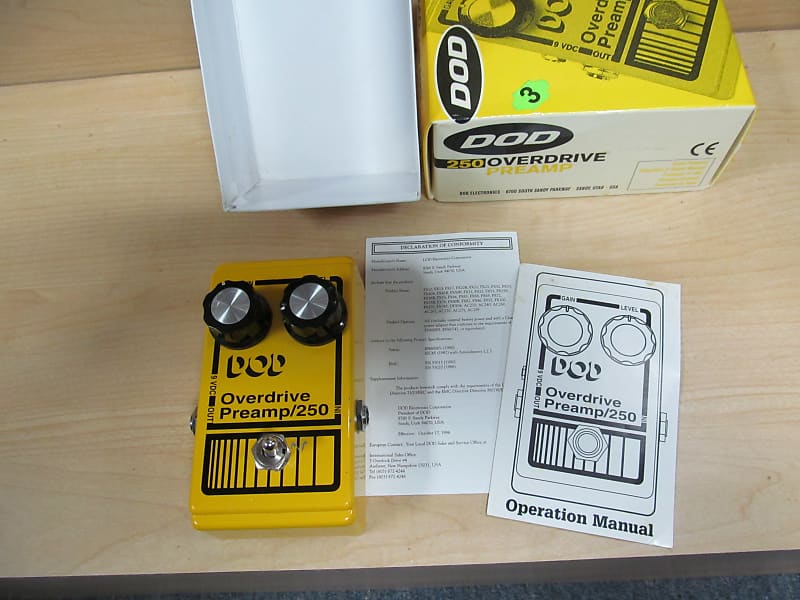 DOD Overdrive Preamp/250 Pedal with Box and Manual Modified | Reverb