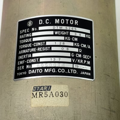 Otari MTR-90 MKII DTM-5265 DC Motor Pair | Reverb