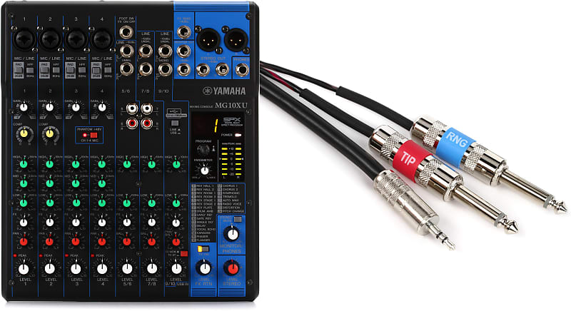 Yamaha MG10XU 10-channel Mixer with USB and FX Bundle with | Reverb
