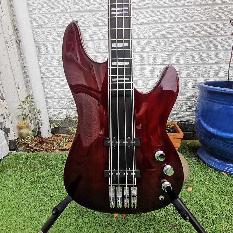 Hagstrom Super Swede Bass 2017 Natural Mahogany | Reverb UK