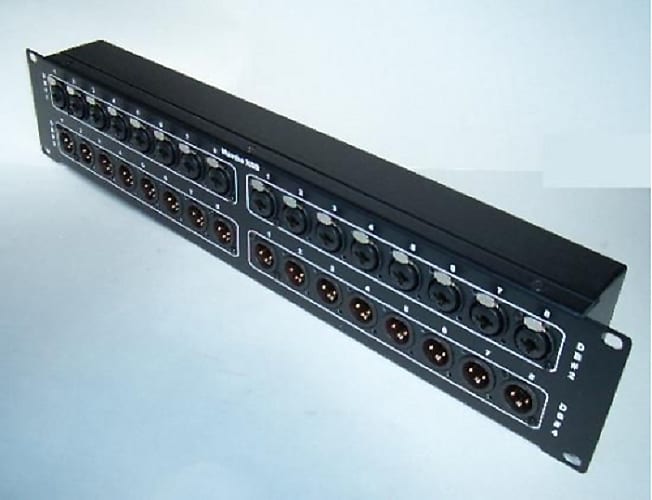 Mamba 16 Combo & 16 Male to 4 DB25 Tascam Pin Out 2RU Patch | Reverb