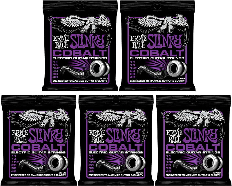 Ernie Ball 2720 Power Slinky Cobalt Electric Guitar Strings - | Reverb
