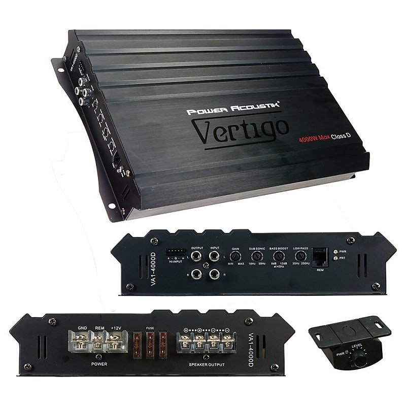 Power Acoustik VA1-4000D Vertigo Series Class D Monoblock | Reverb