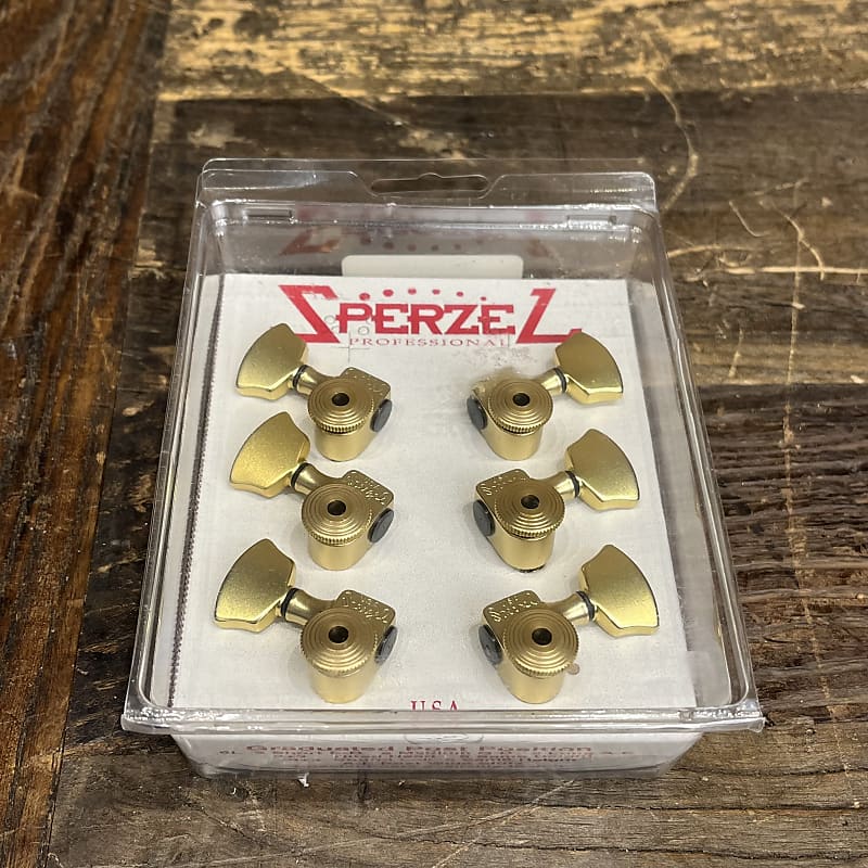 Sperzel 3+3 Trim Lock Gold Locking Tuners | Reverb