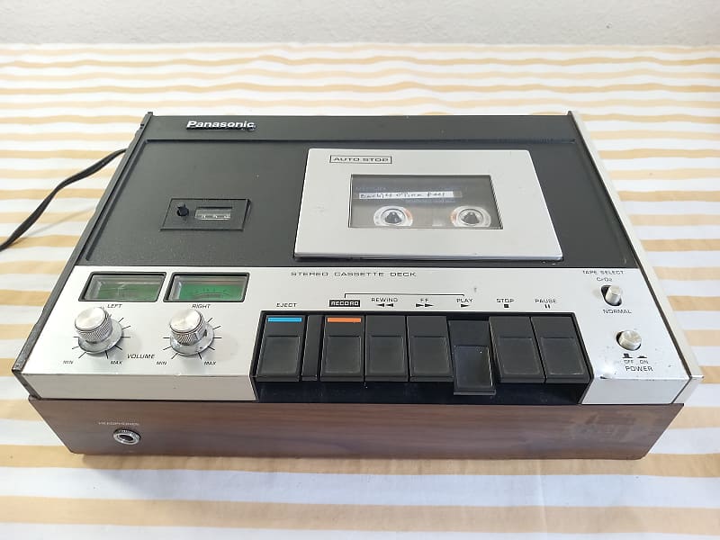 Panasonic RS-260US 70s Vintage Top-Loader Cassette Tape Deck | Reverb