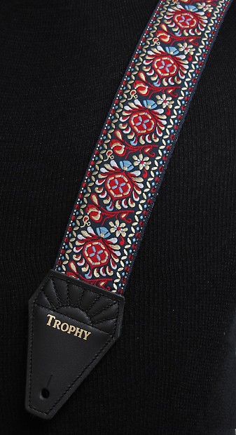 Peacock USA made Cotton TROPHY Guitar Strap | Reverb