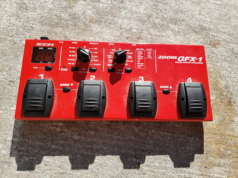 Zoom GFX-1 Red Multi-Effects Guitar Pedal Processor | Reverb