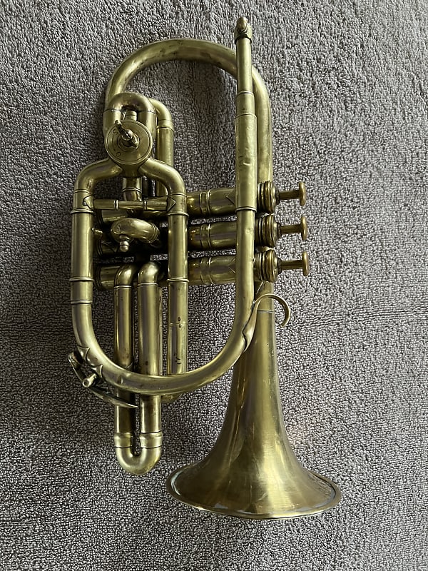 Besson Prototype 1890-1920 - Raw Brass Cornet | Reverb