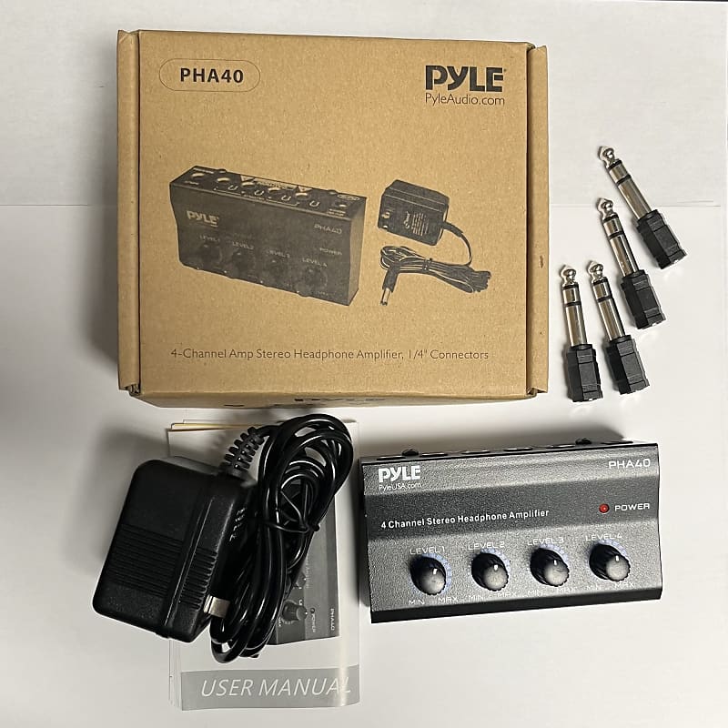 Pyle PHA40 4-Channel Headphone Amplifier | Reverb