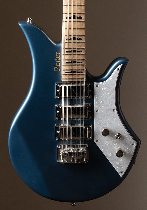 Pinter SB2 12-String Electric Guitar - Dark Turquoise, w/ | Reverb