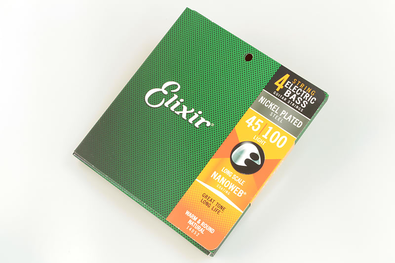 【new】Elixir / NANOWEB Light / Long Scale / Nickel / 4st Bass | Reverb