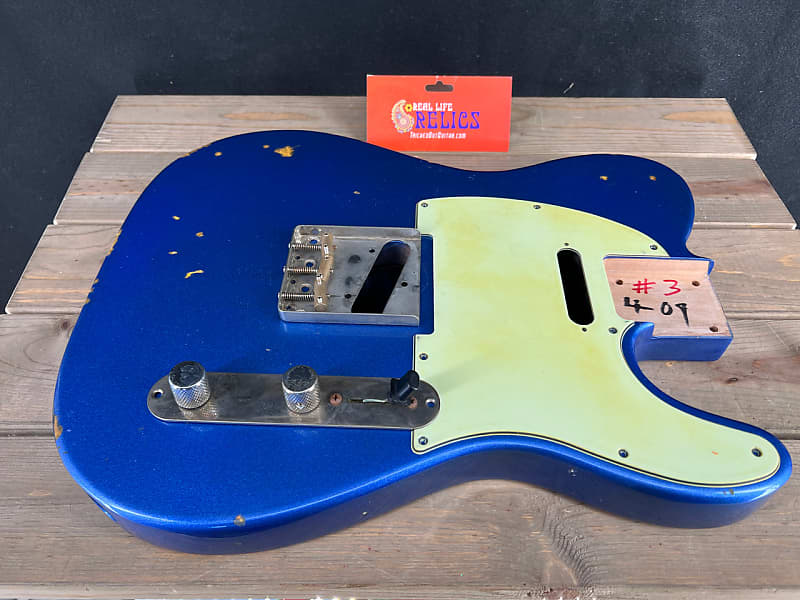 Real Life Relics Nitro Tele® Telecaster® Body Aged Lake | Reverb