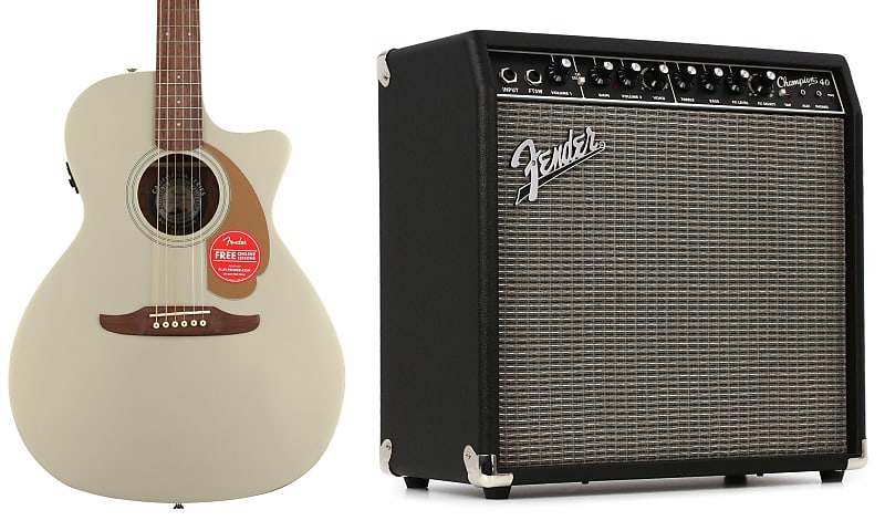 Fender Newporter Player - Champagne Bundle with Fender | Reverb