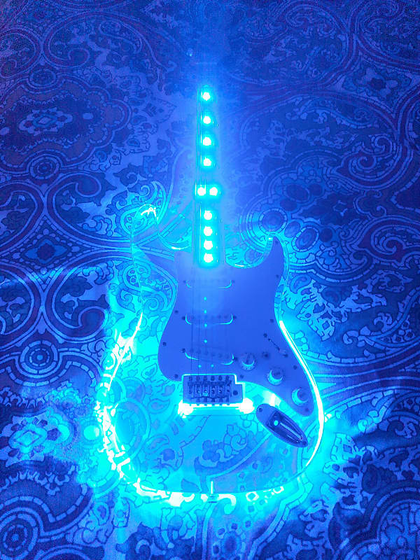 Transparent Light-up Strat-like Guitar - Transparent | Reverb