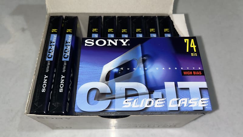 10 Sony CD-IT C74 High Bias Blank Audio Cassette Tapes- | Reverb