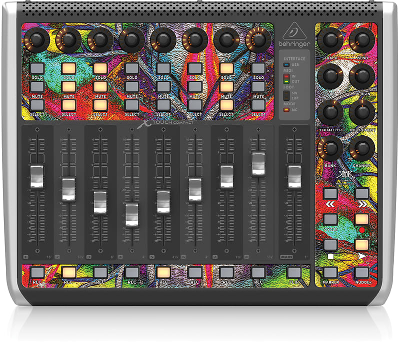 Midi Control Surface Skin Overlay Behringer X-Control Compact | Reverb