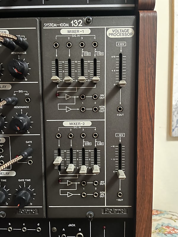 Roland System 100m Model 132 CV-Audio Mixer 1978 - Gray | Reverb